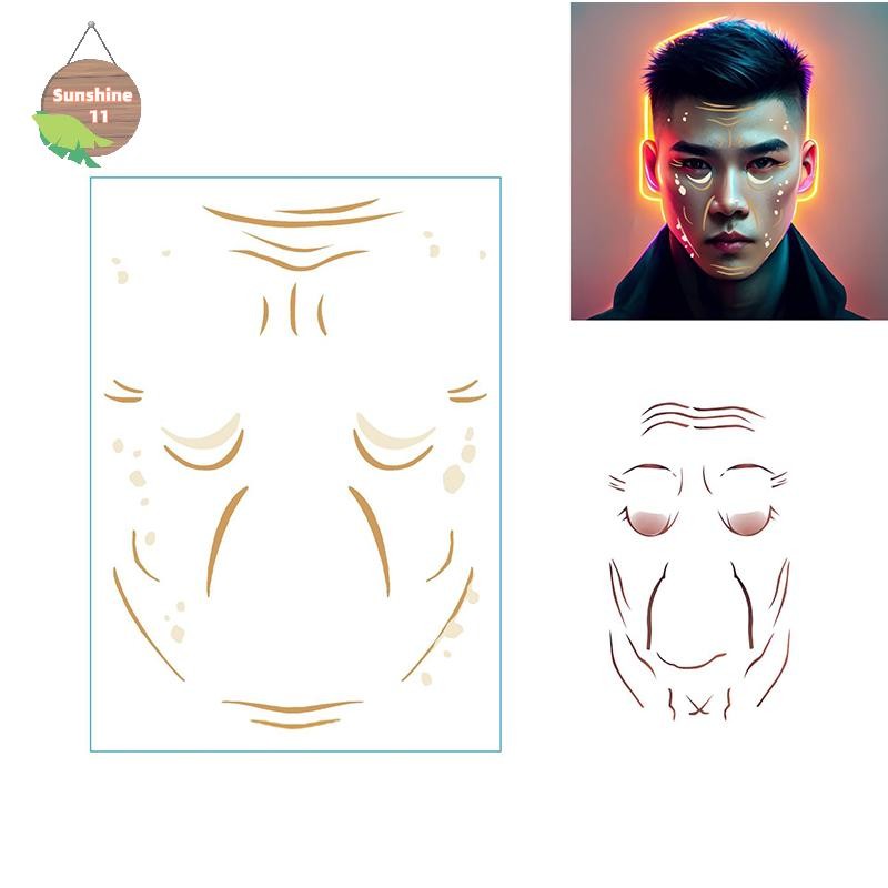 Sunshine 1 Sheet Anti-Wrinkle Face Forehead Sticker Cheek Chin Paste ...