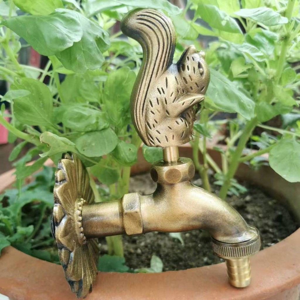 All-Copper Garden Faucet Suitable for Gardens Animal Shape Antique ...