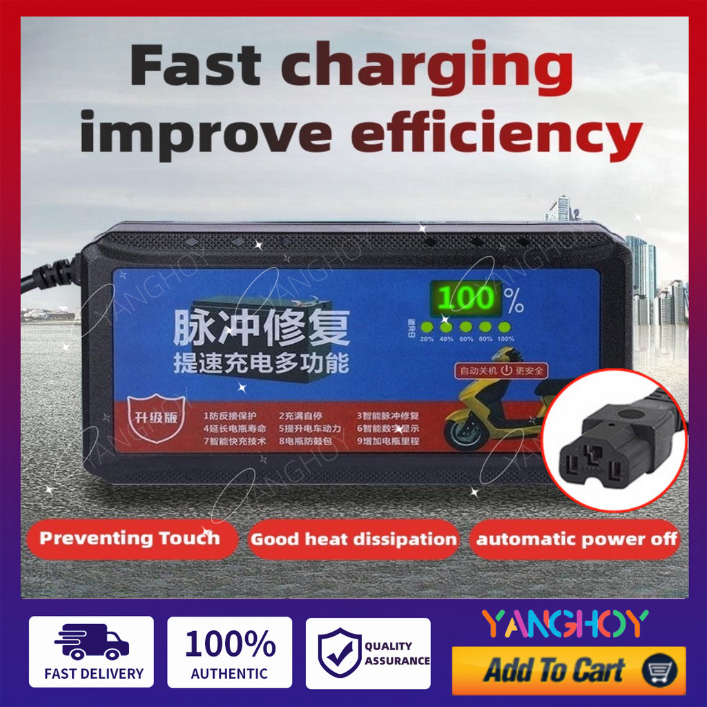 Ebike Charger 48v 60v 12ah 20ah Smart Intelegent Intelligent Battery ...