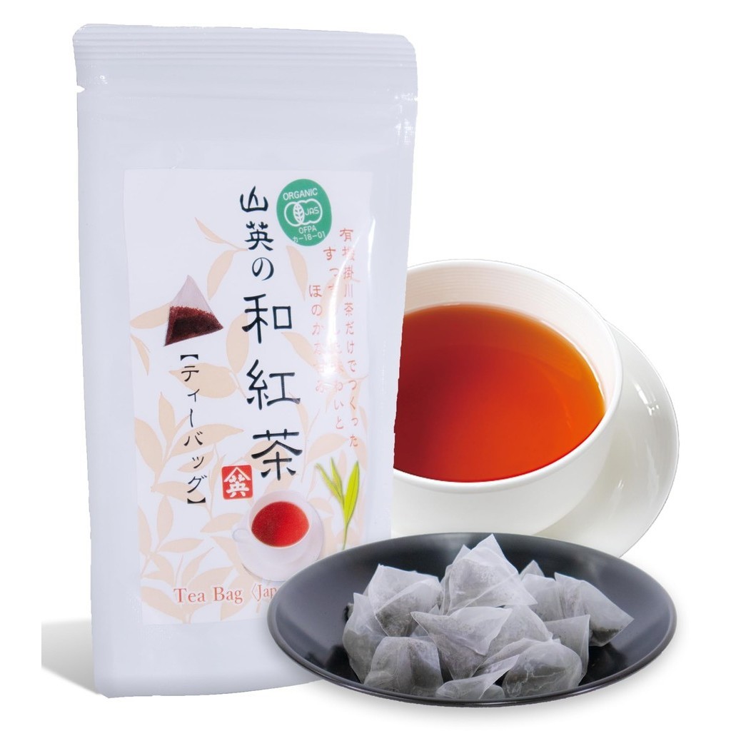 Japanese black tea tea bags organic unsweetened Shizuoka made Kakegawa ...
