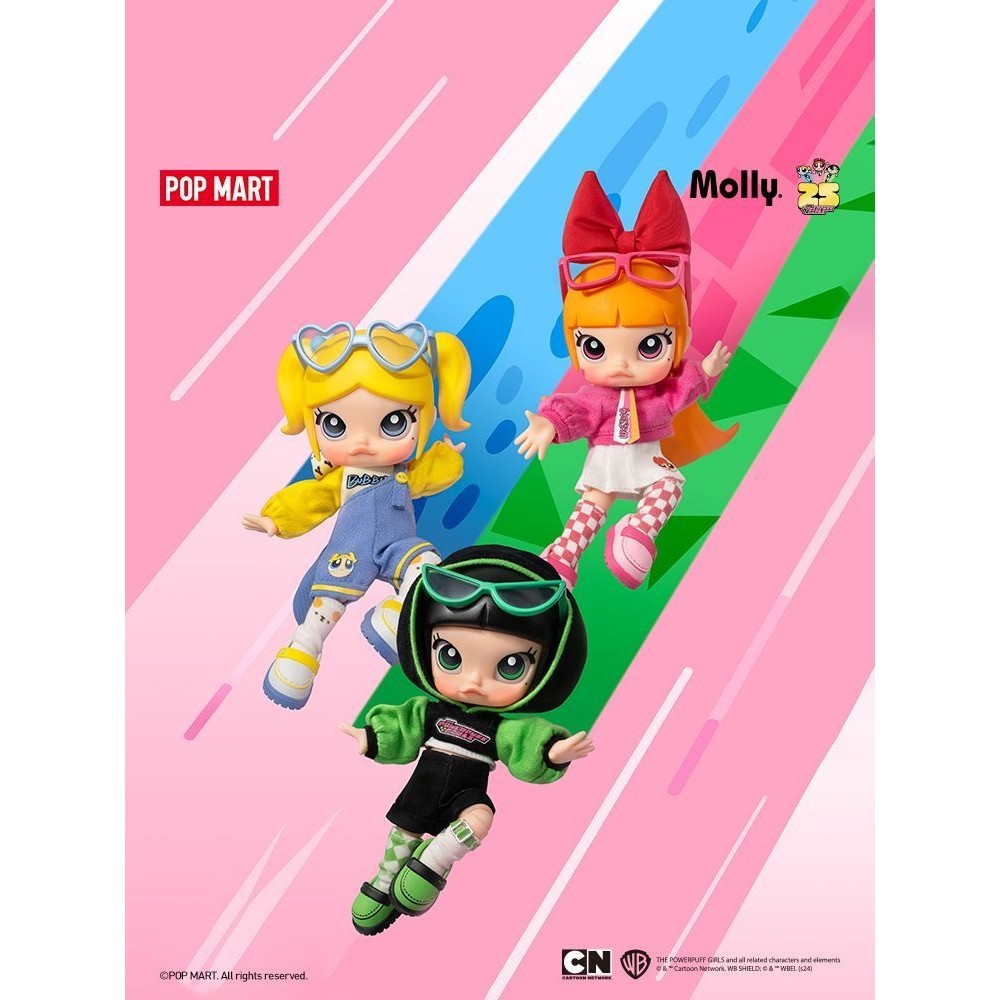 popmart official store。POPMART泡泡玛特MOLLY x 飞天小女警关节可动盲盒Flying female ...