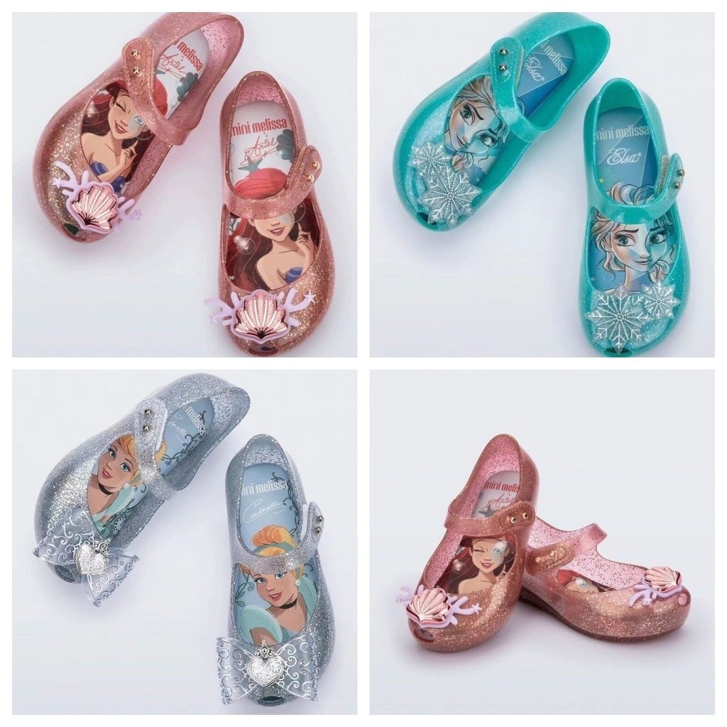 24 New Style Melissa Jelly Shoes/Frozen Elsa Princess Flat Shoes/Fish ...