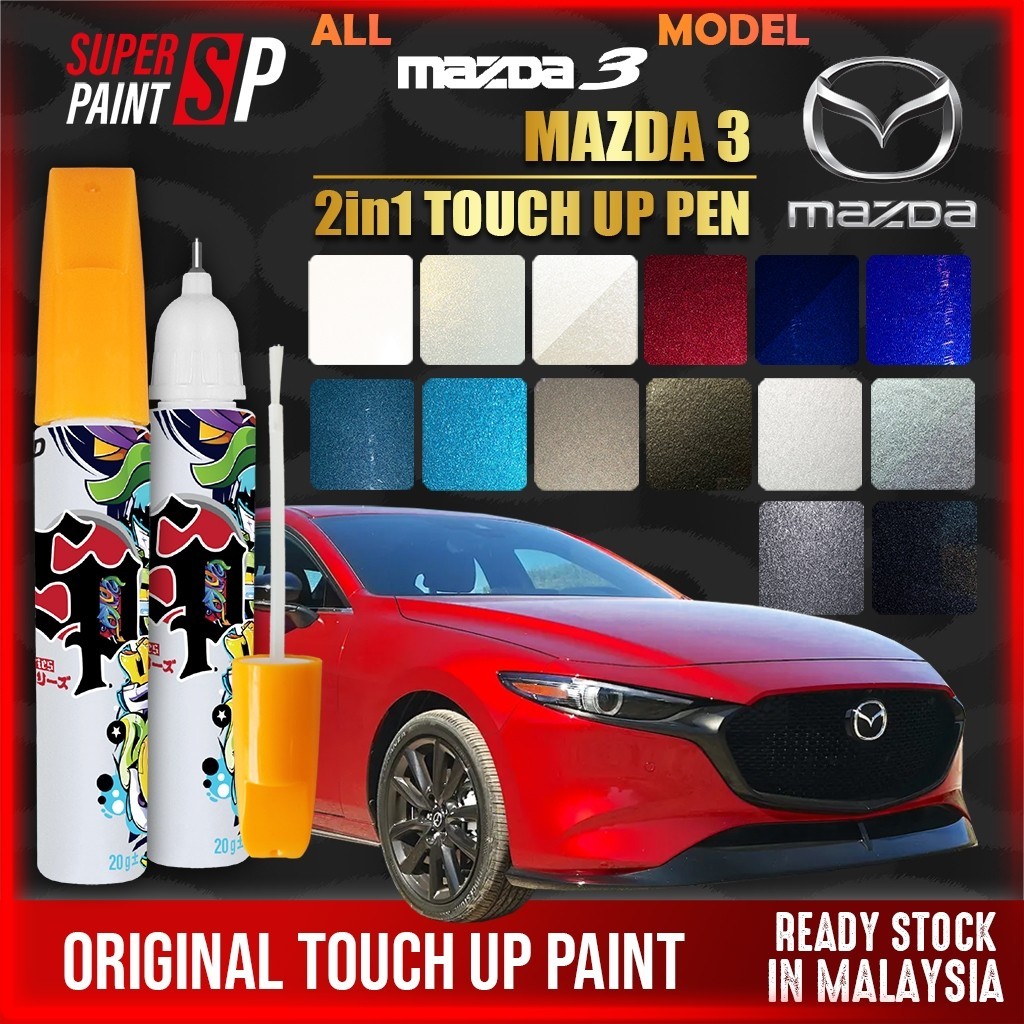 MAZDA 3 】 Car Touch Up Pen All Color 2in1 Touch Up Paint Scratches Pro ...
