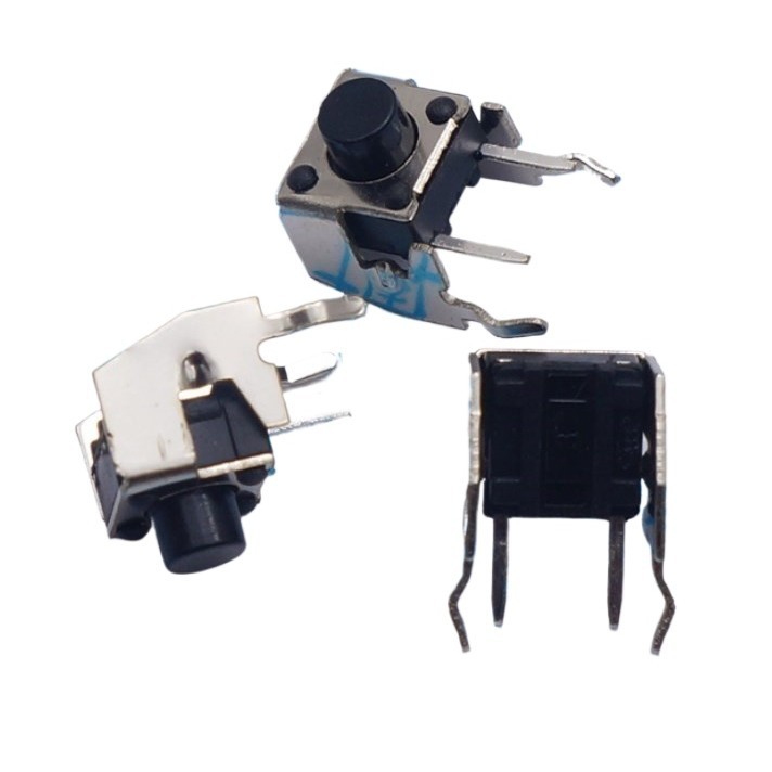 10 Tact Switches 6 * 6 * 6 with Iron Bracket Curved Foot Push Button ...
