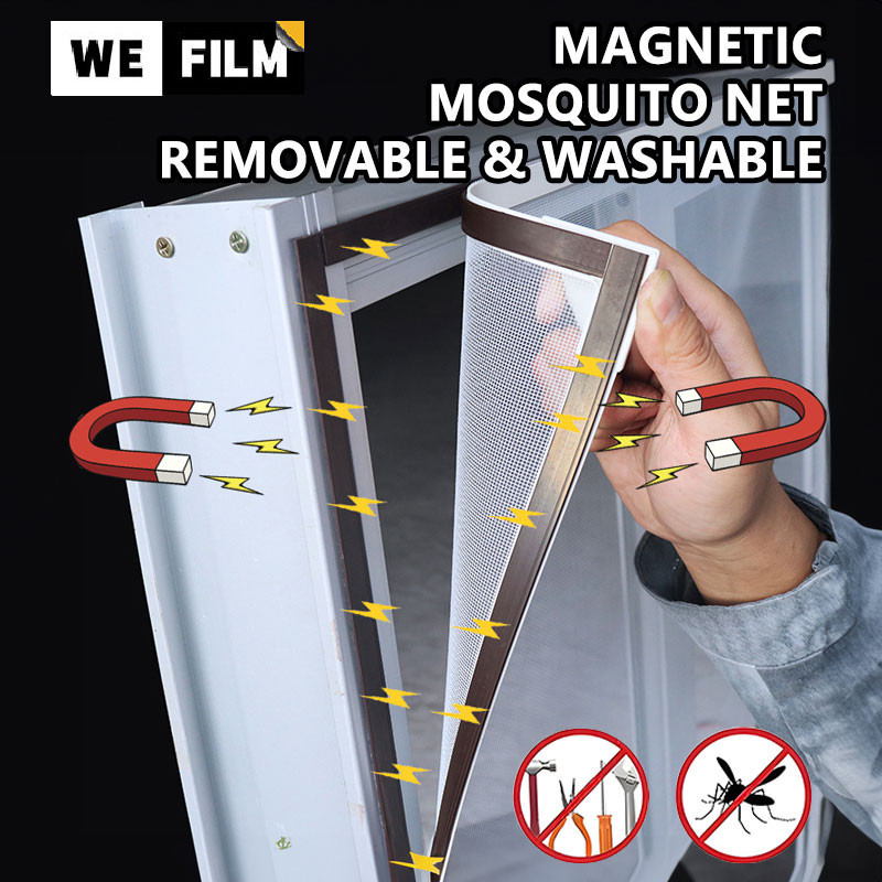 WEFILM Magnetic Window Mosquito Net DIY Mesh Invisible Screen ...
