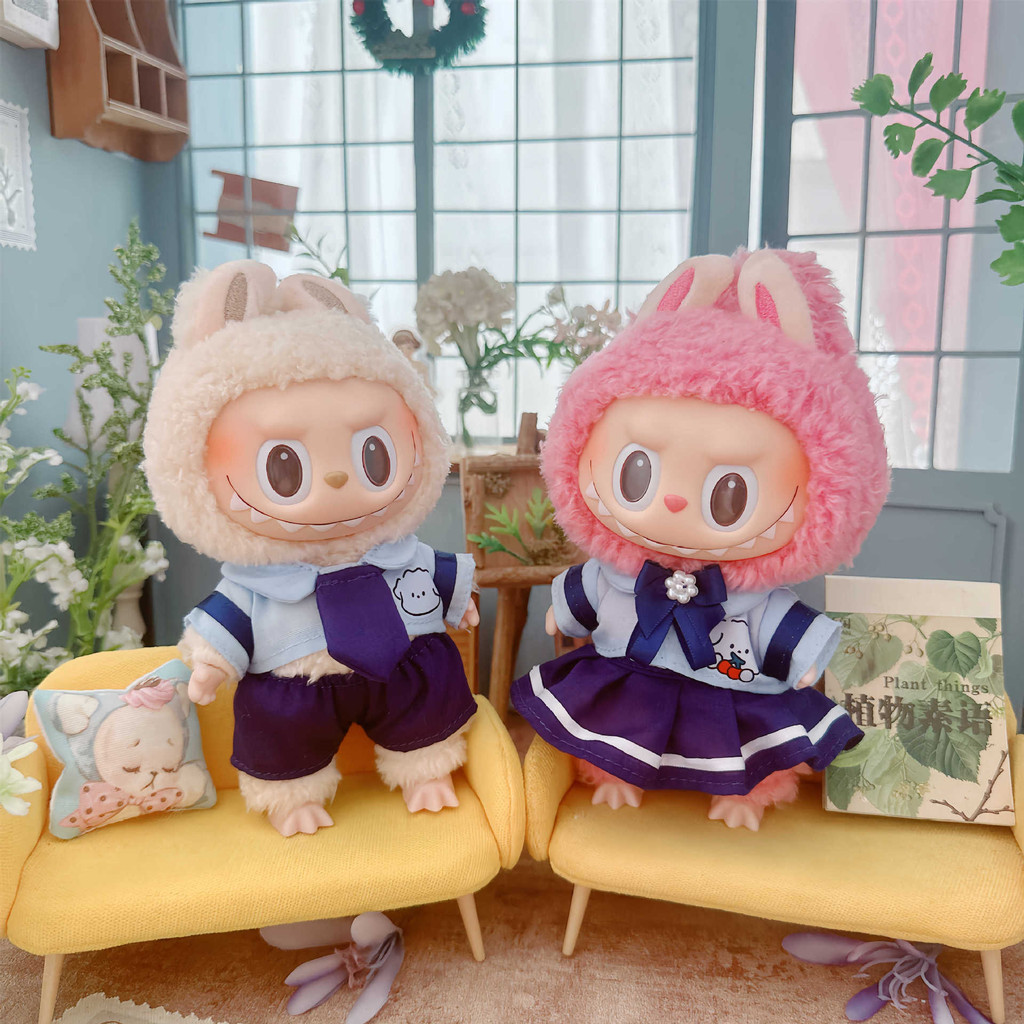 LABUBU Macaron Labubu V1 Doll Clothes Set Labubu Clothes Accessories ...