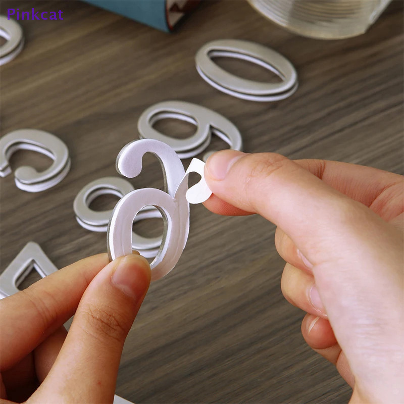 Pinkcat 3D Number Door Sign Adhesive Glossy House Number Door Plate ...