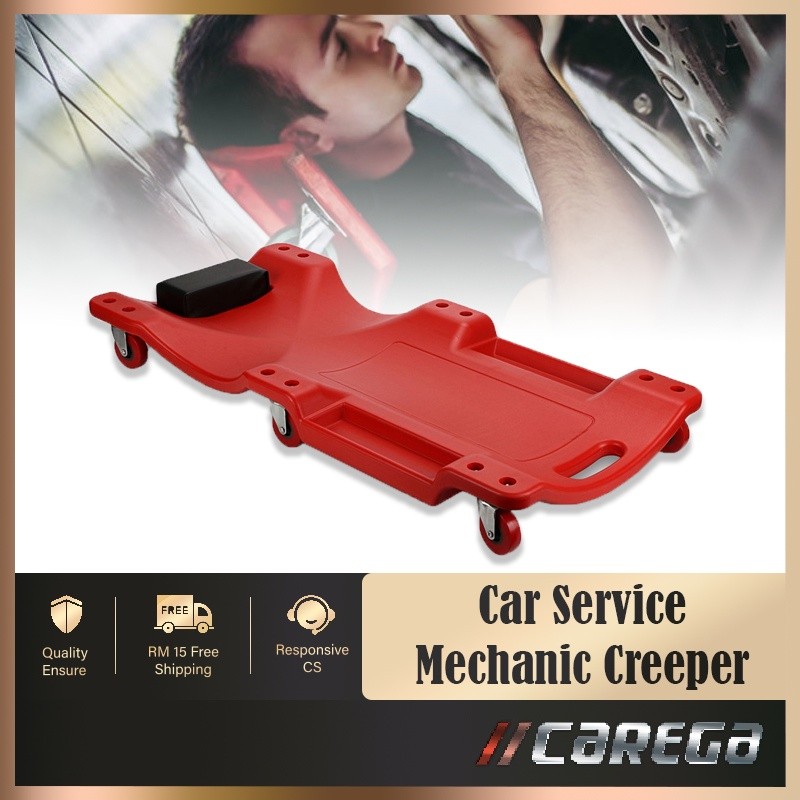 36" Mechanic Creeper Car Garage with 6 Swivel Wheels Mechanic Plastic ...