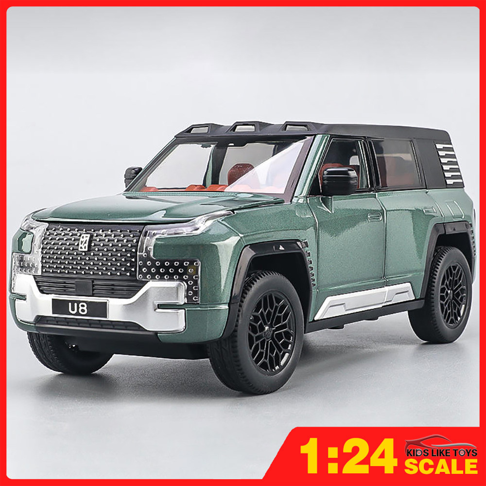 KLT 1:24 BYD Yangwang U8 SUV Metal Alloy Toys Car Model Diecast Vehicle ...