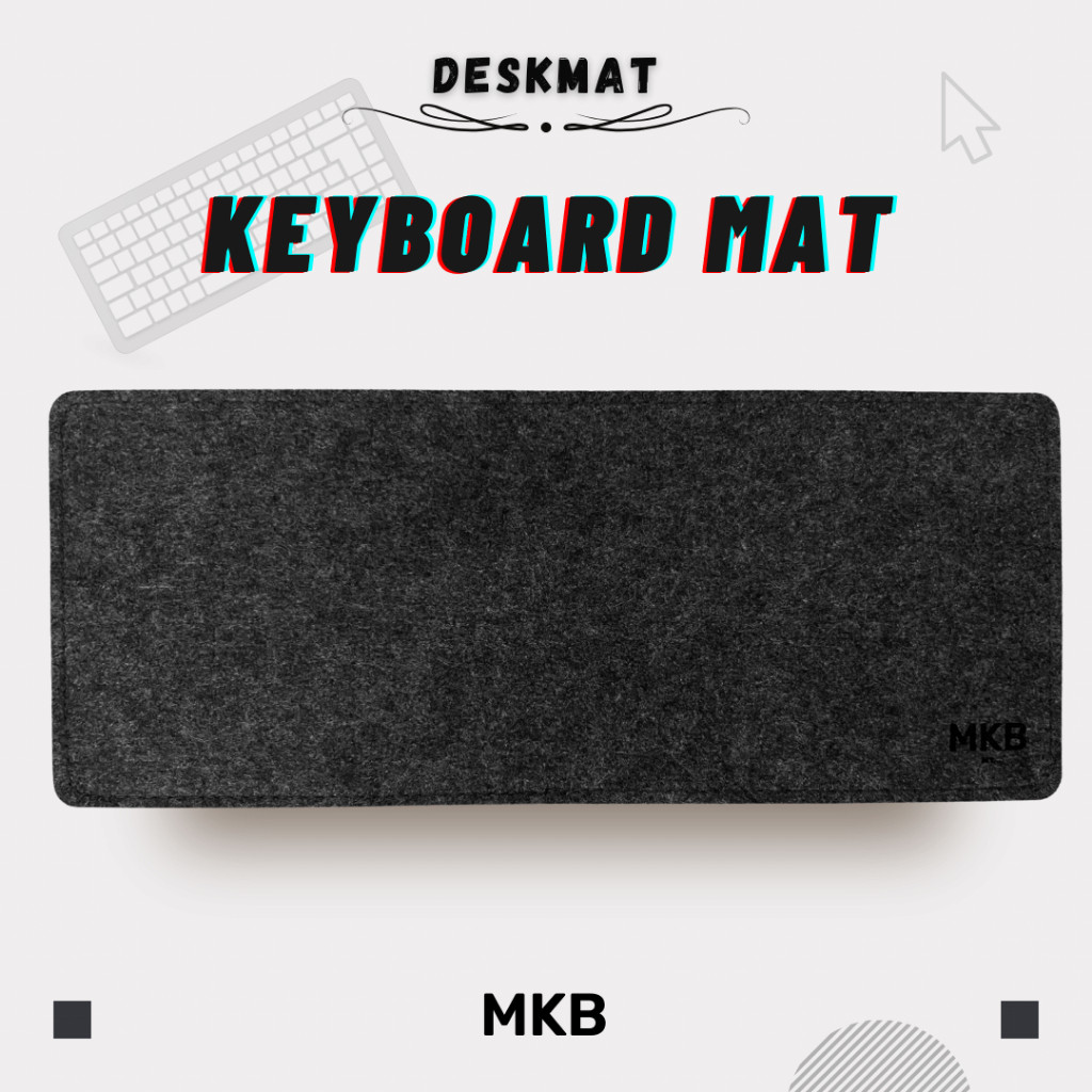 [READY STOCK] Woven Felt Keyboard Mat - A Keyboard Sized Deskmat for ...