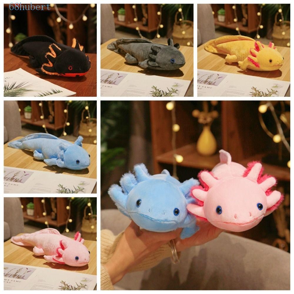 HUBERT Colorful Newt Plush Toy, Plushie Axolotl Salamander Plush Toy ...