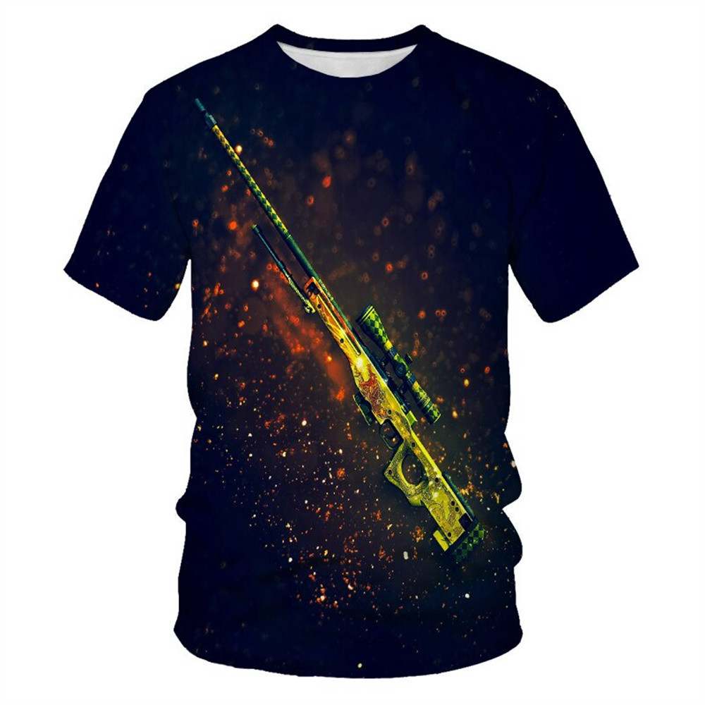 New CS GO Game Player Men's T-shirt Csgo Counter Strike 3D Printing T ...