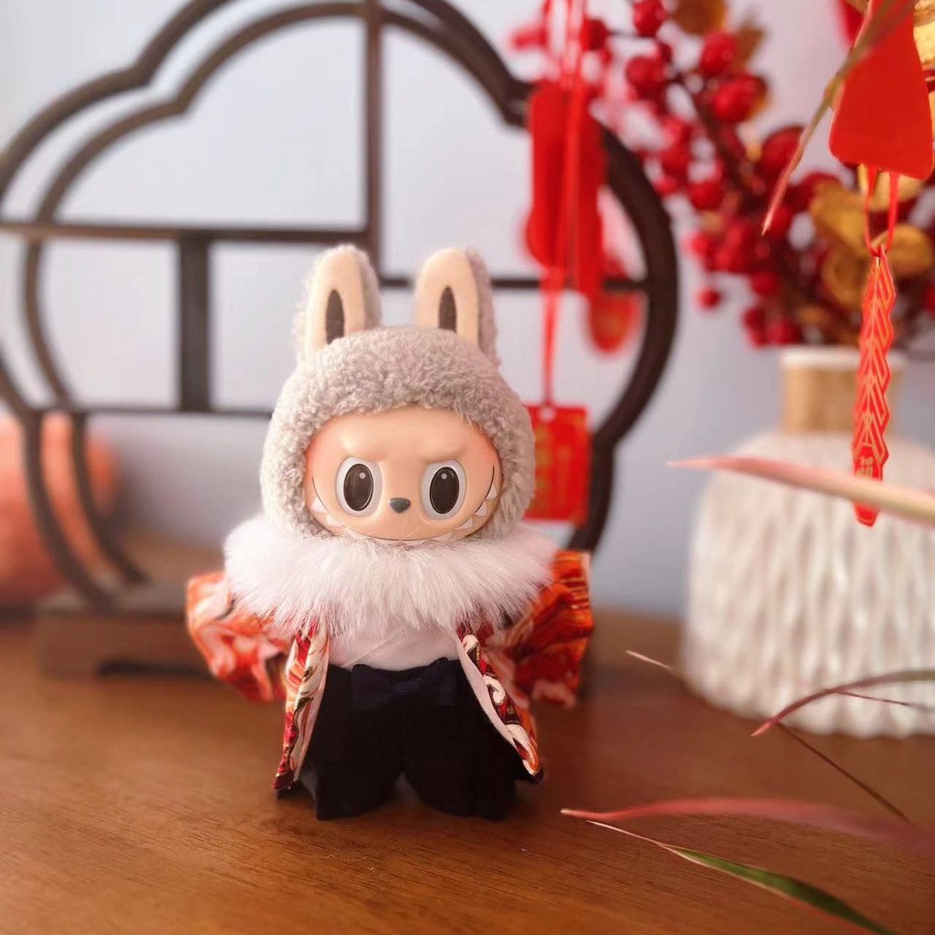 Ready Stock labubu labubu Vinyl Doll Doll Clothes 15CM17CM Enpei ...