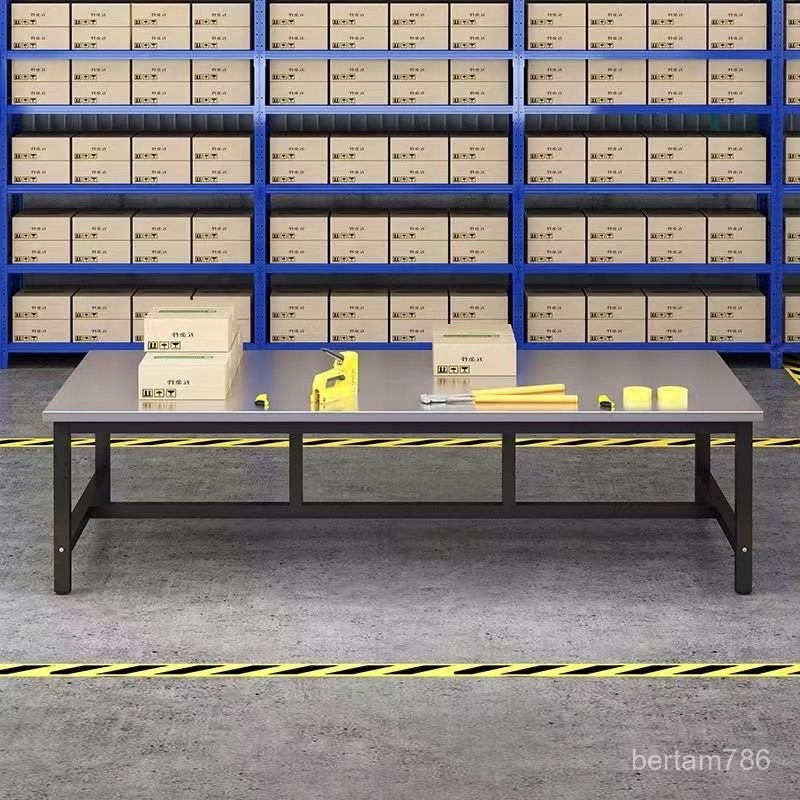 Double-Layer Stainless Steel Workbench Table Kitchen Console Warehouse ...