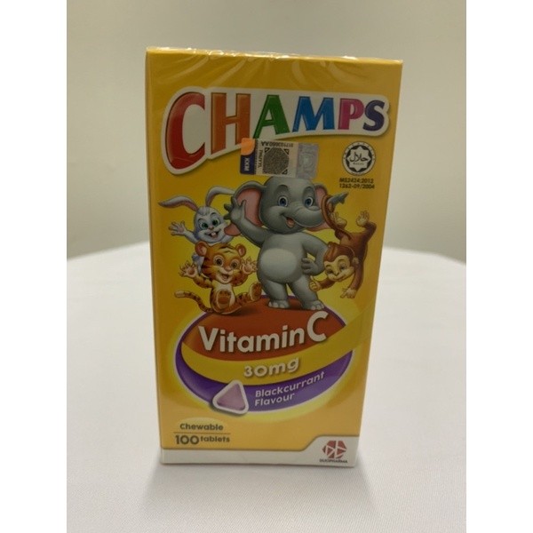 CHAMPS CHEWABLE VITAMIN C 30MG (100'S) | Shopee Singapore