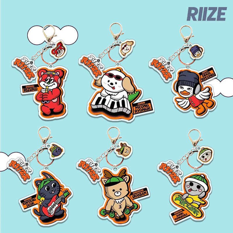 kpop idol RIIZE keyring EVER RIIZE series Cute Cartoon Acrylic ...