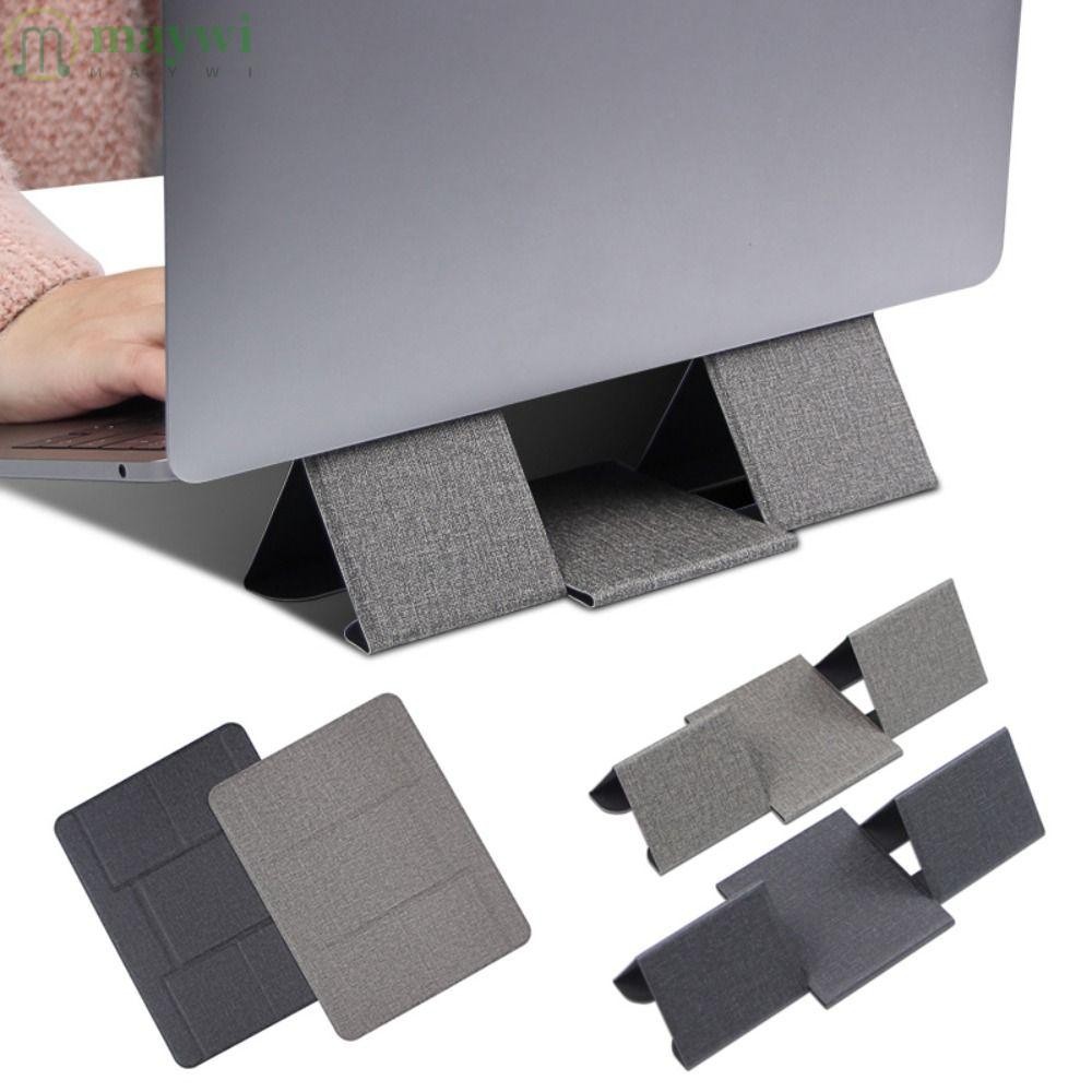 MAYWI Foldable Tablet PU Stand, PU Adjustable Laptop Holder, Mount ...