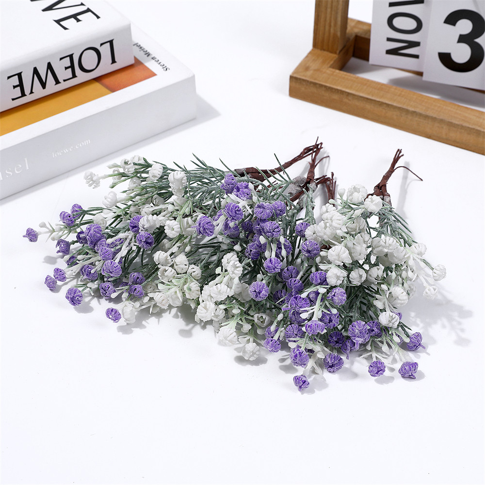 6Pcs/Bouquet Artificial Flower Mini Bouquet Milan Home Decor Fake ...
