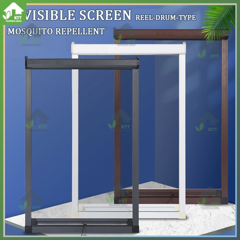 Window screen pull down Invisible Screen Window Retractable Push-Pull ...