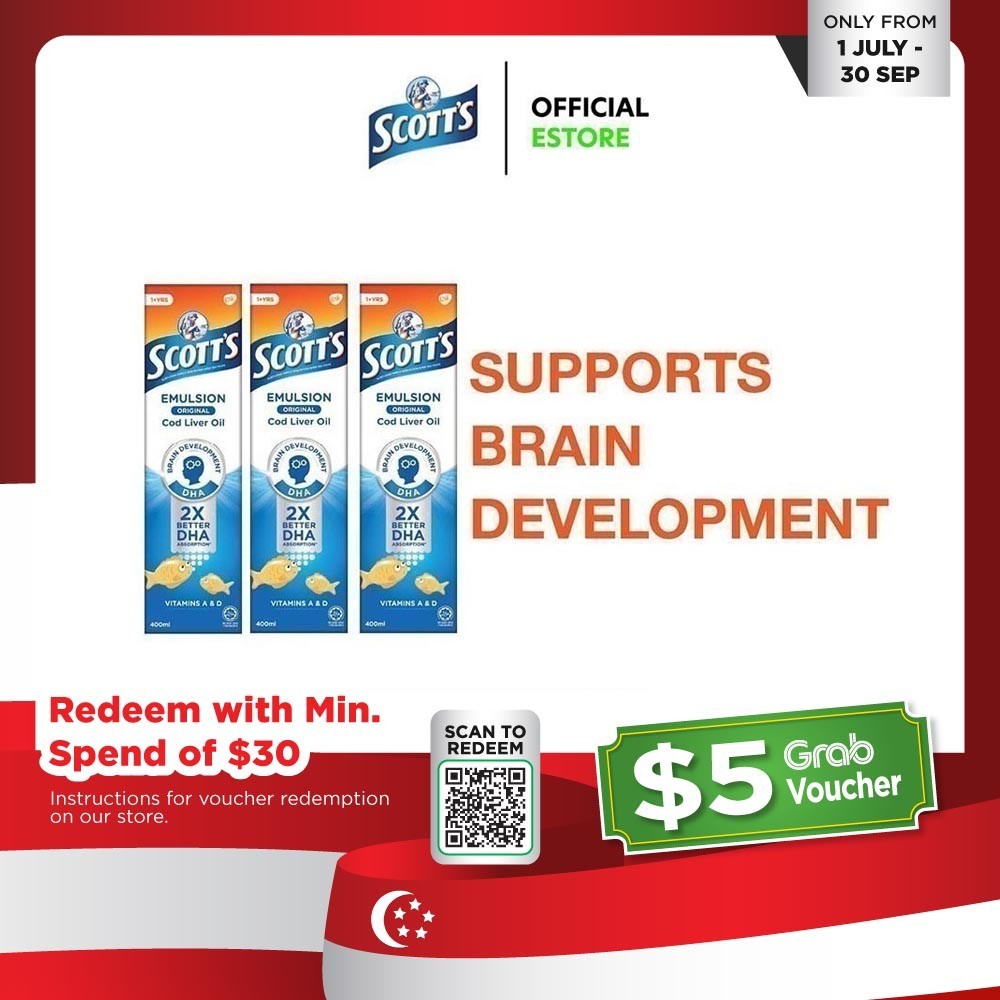 [3 Packs] SCOTT'S Emulsion Cod Liver Oil with Omega 3 Fatty Acid DHA ...