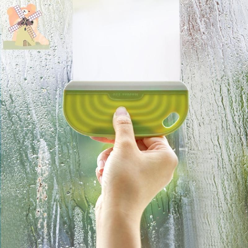 Silicone Scraper Bathroom Cleaner Shower Tool Multi-Surface Water ...