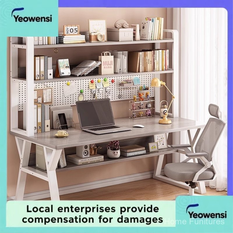 Perforated Board Desk Bookshelf Integrated Desk Student Desktop ...