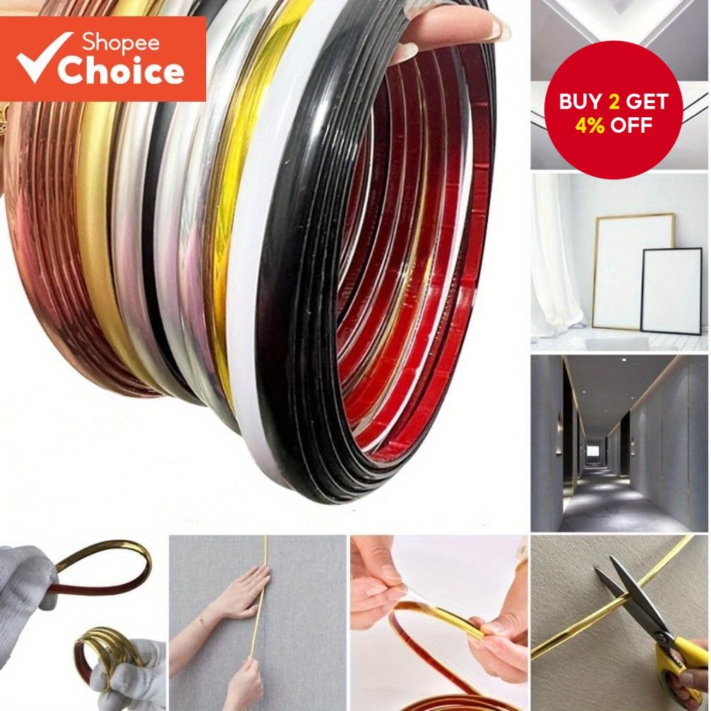 5M Self-adhesive Furniture Edge Banding Tape Tile Gap sticker Ceiling ...