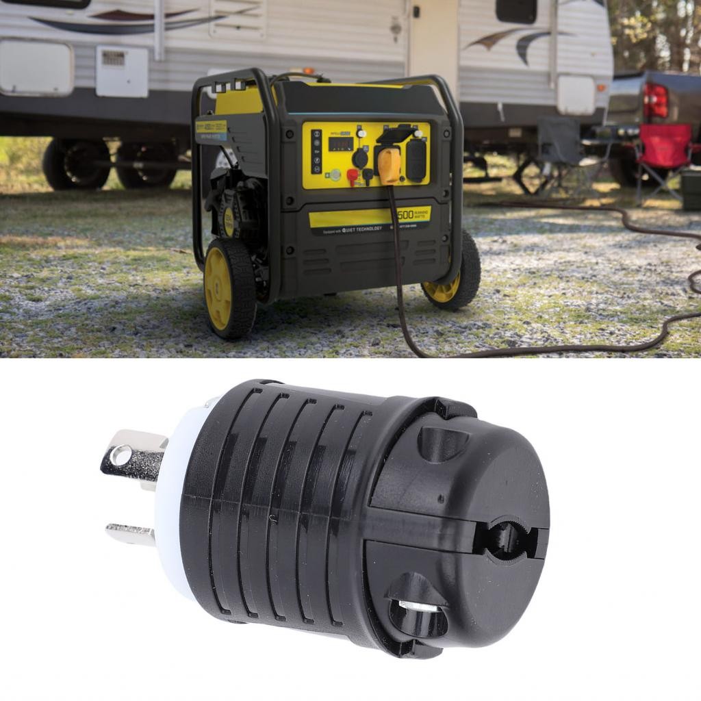 Nearbeauty CFTGIW Generator Locking Adapter Plug 15A for NEMA L5-15P RV ...