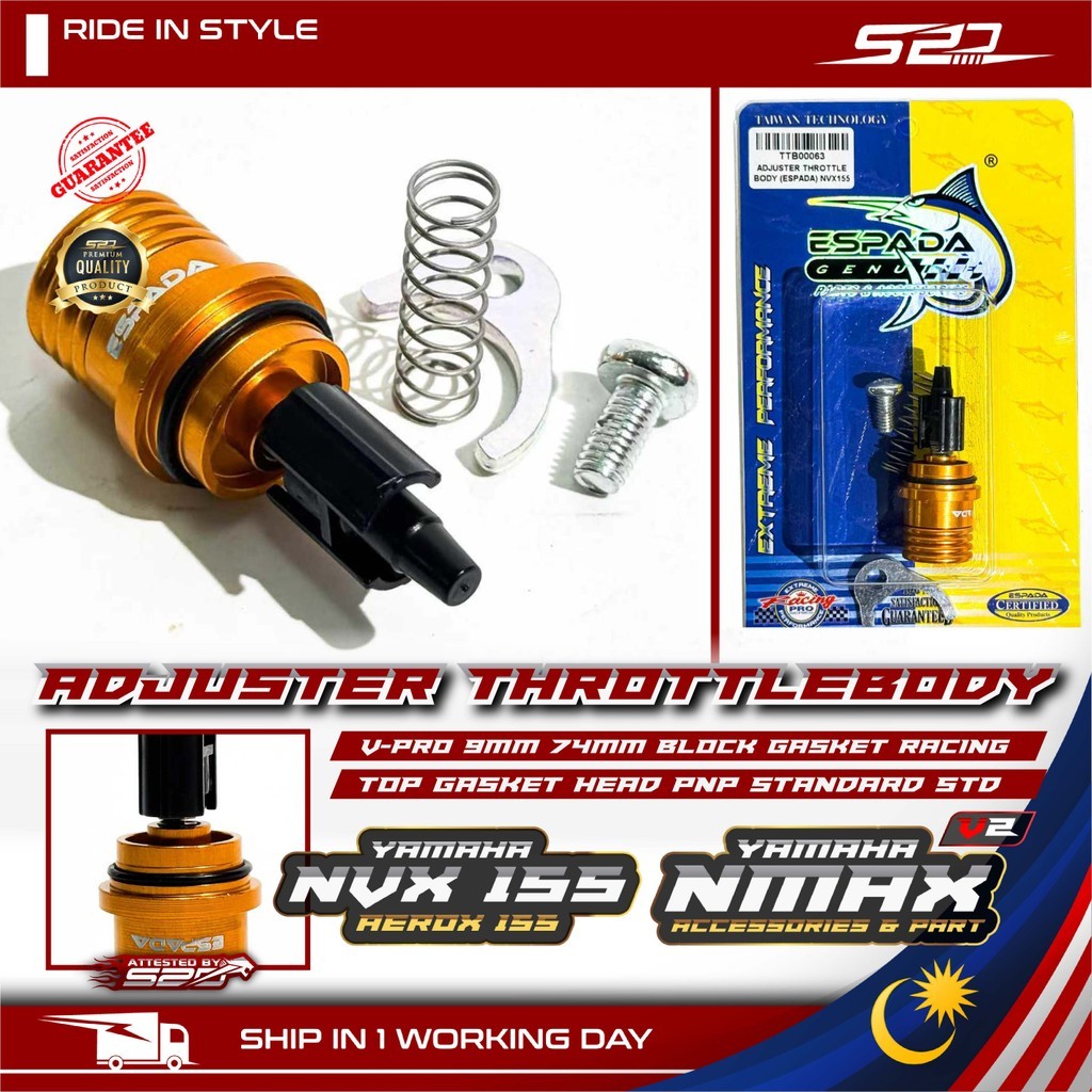 Adjuster Throttlebody ESPADA NVX NMAX V2 AEROX 155 IKS IACV Manual ...