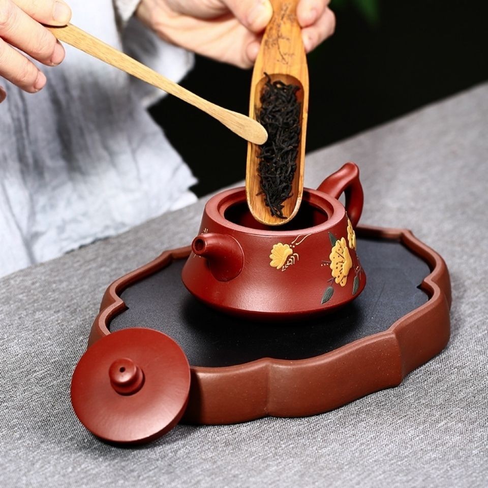 Peony Scalp Dahongpao Zisha Pot Famous Kingdom Looking Handmade Pillar ...