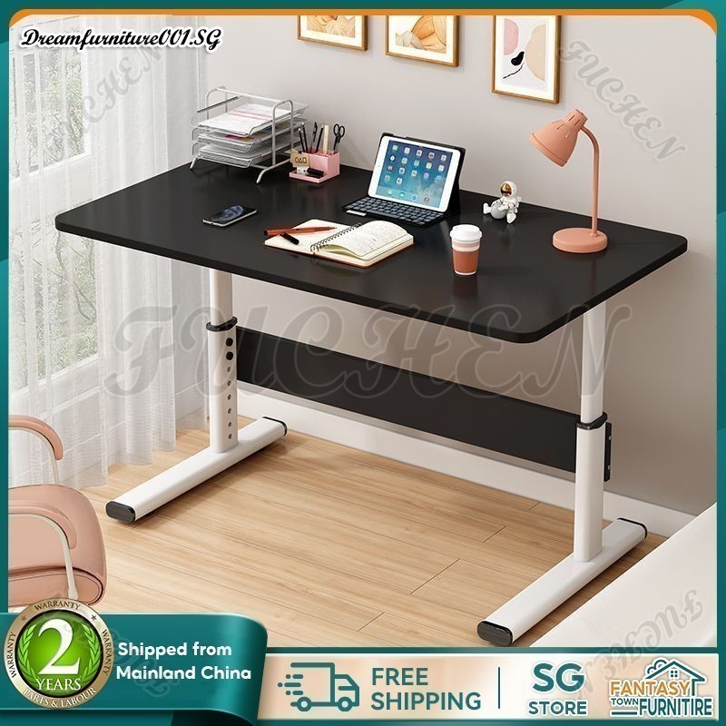 Study Table Desk Computer Table Height Adjustable Table Laptop Standing ...