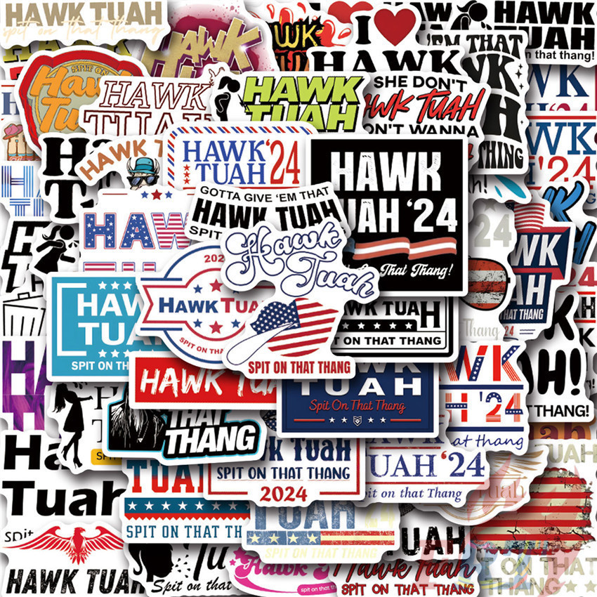 Hawk Tuah Series 01 Stickers 50Pcs/Set DIY Fashion Waterproof Doodle ...
