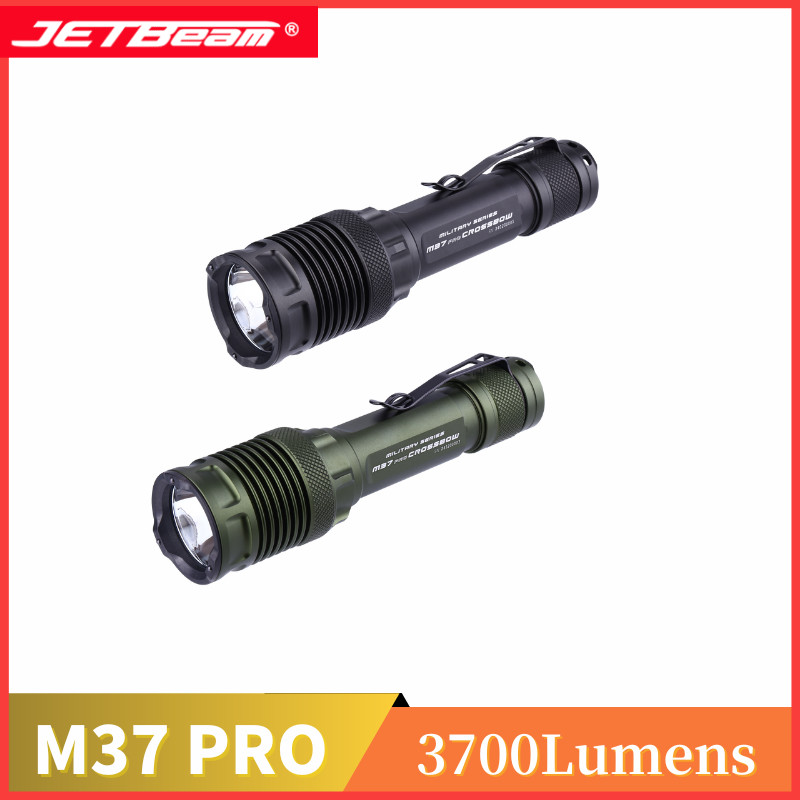 JETBeam M37 Pro 3700Lumens USB Rechargeable Tactical Flashlight include 21700 5100mAh Battery ...