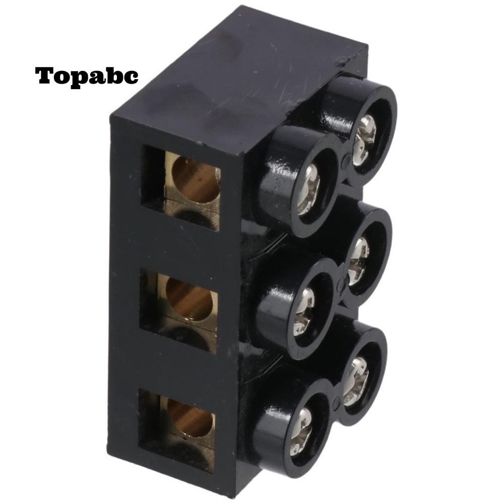 TOP Terminal Block, 60A Dual Row Screw Electric Barrier Strip ...