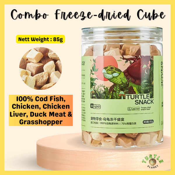 YEE Pure Meat for Turtle Hamster Chicken Cube Salmon Cube Turtle Food ...