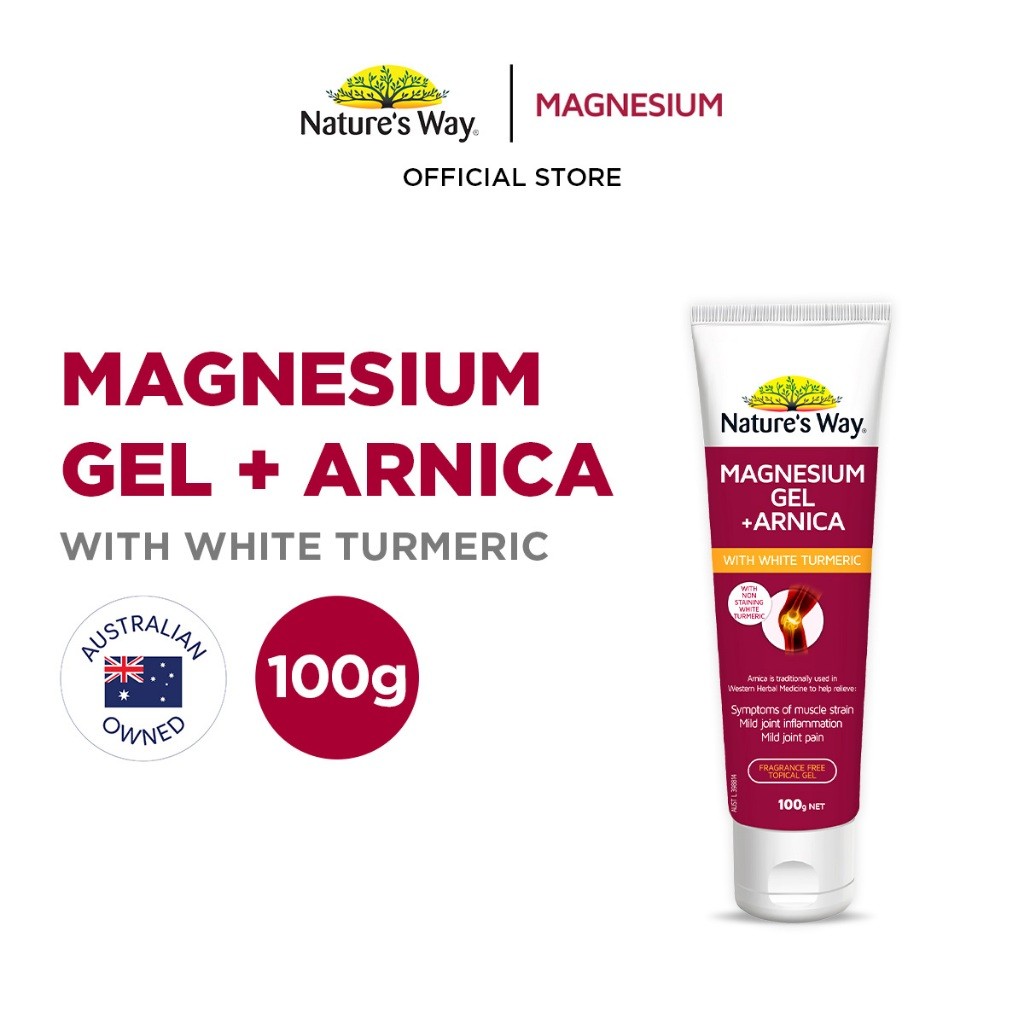 [B1G1] Nature's Way Magnesium Gel + Arnica 100G [Exp: Sep 2026 ...