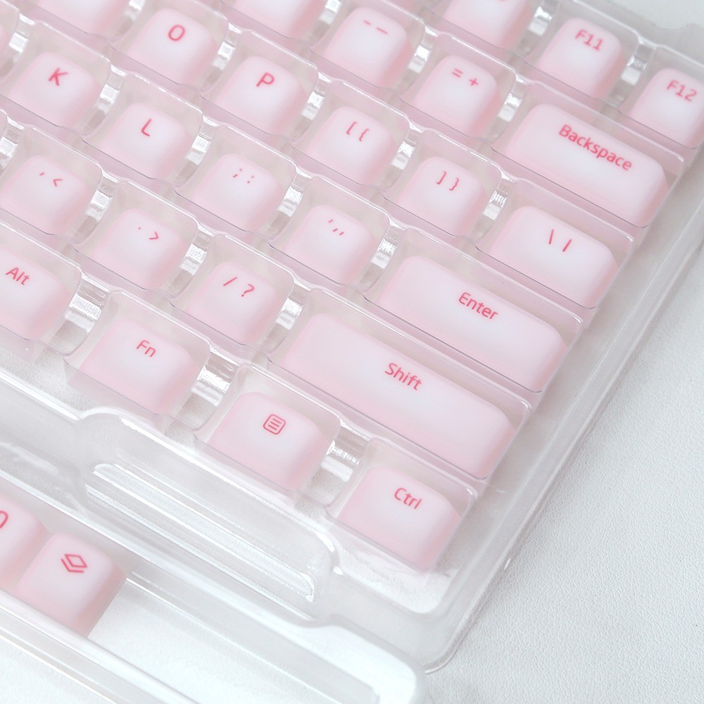 Nogi Silicone Pink Keycaps Cherry Profile 113 Keys PC Keycap Set MX ...