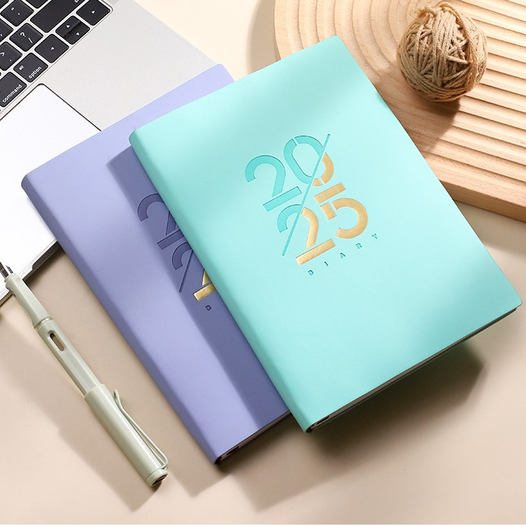 2025 A5 Diary Soft PU leather Emboss cover diary planner Malaysia One ...