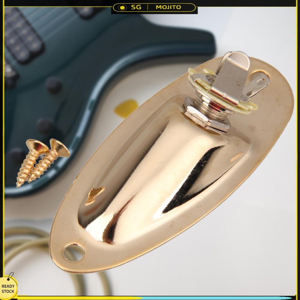 Golden Guitar Parts Boat Output Jack Plate Socket for Electric Guitar ...