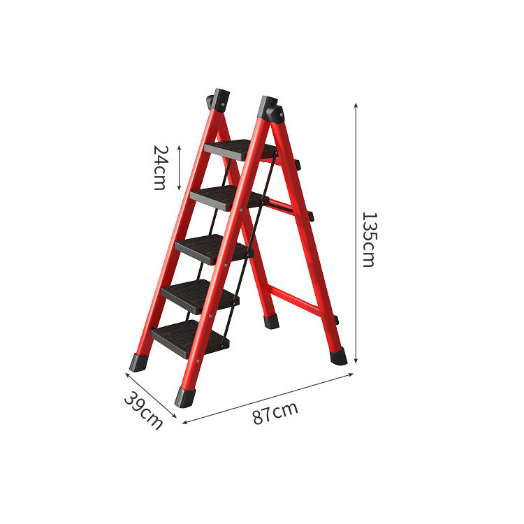 Small ladder household indoor ladder thickened and bold herringbone ...