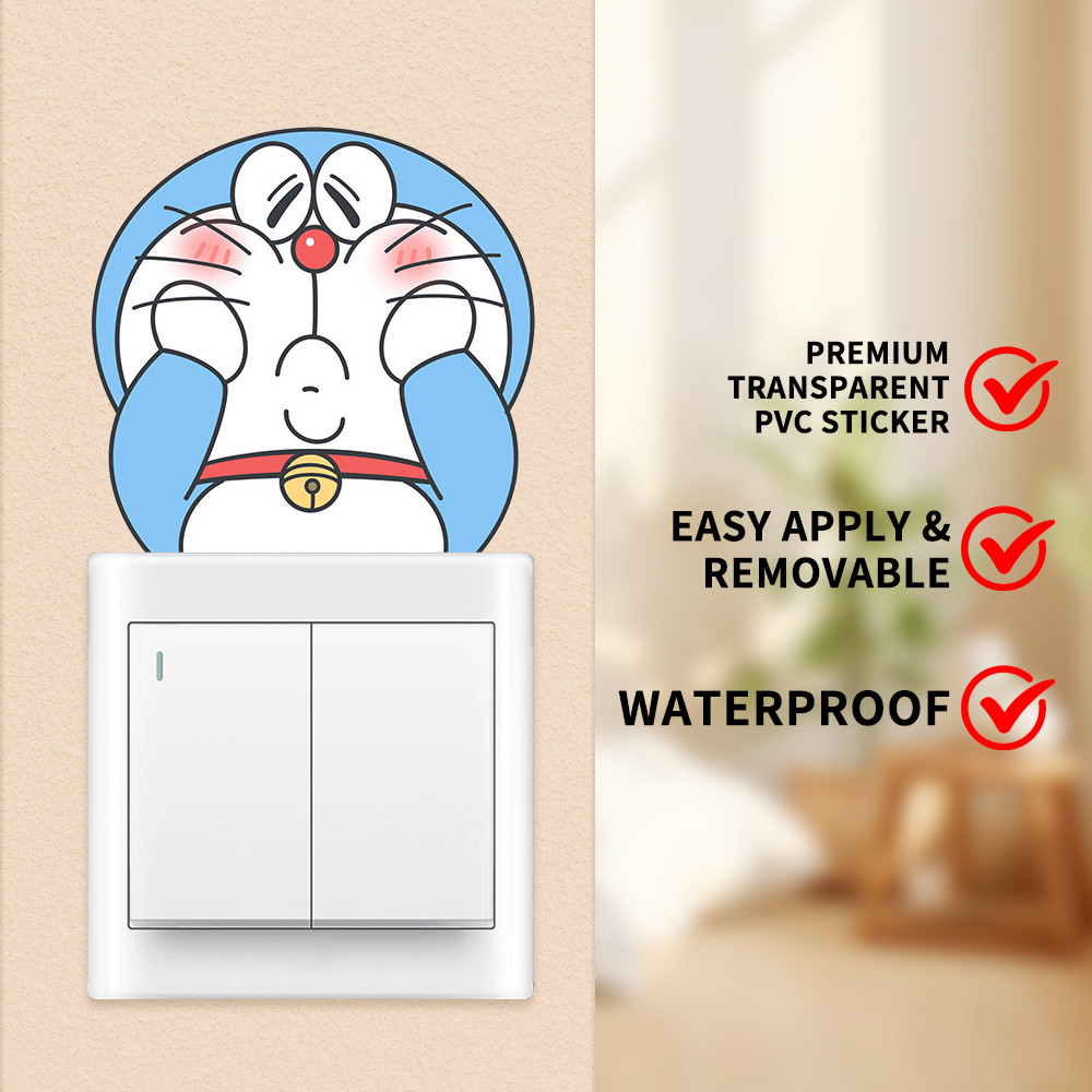 Suis Transparent Stickers ,Cute Wall Switch Transparent Stickers, Dog ...