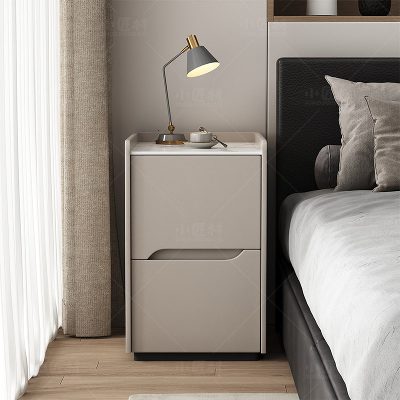 Night table Solid wood miniature Bedside cabinet Simple and modern ...