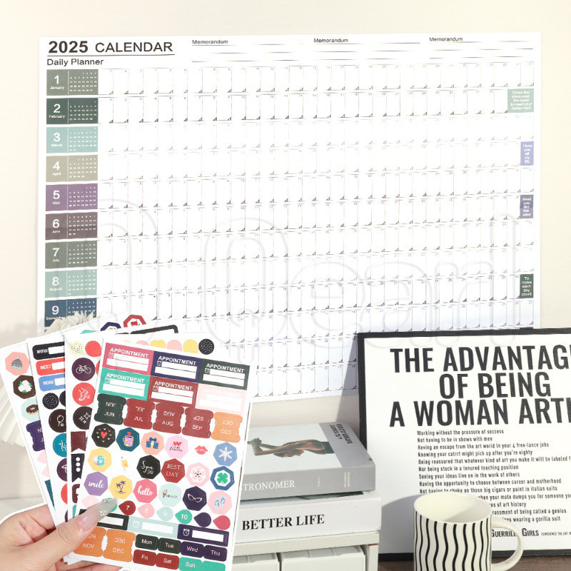 2025 Wall Hanging Calendar - To Do List Planner Sheet - Large Agenda ...