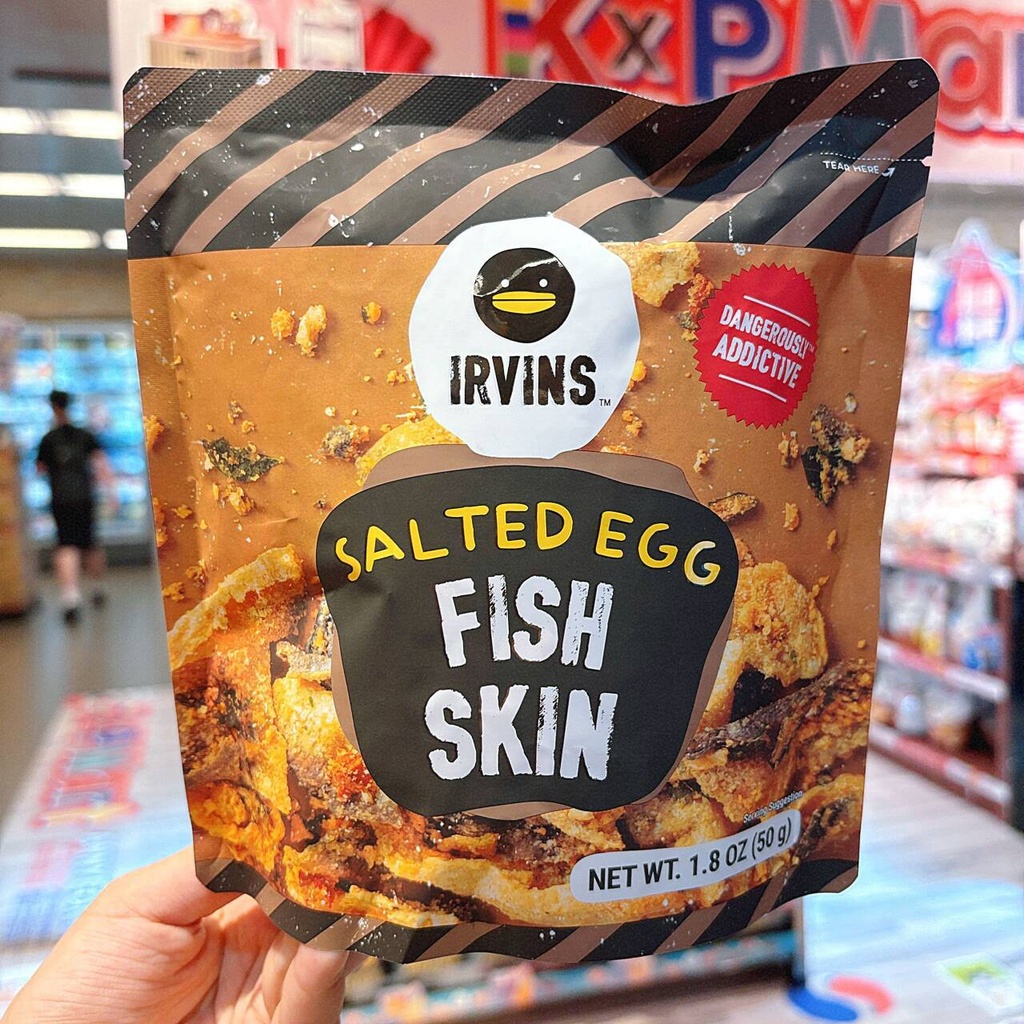Singapore SpecialtyIRVINSSalted Egg Yolk Fish Skin Chip Crispy Salty ...