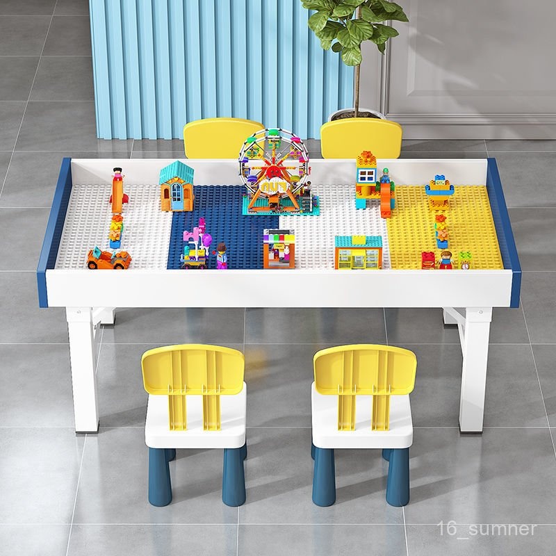 Folding Table Compatible with Lego Building Table Children's Toy Table ...