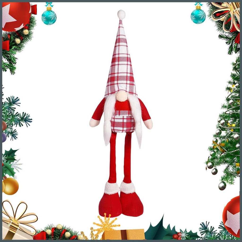 Gnome Plush Doll Tabletop Dwarf Stuffed Decor Cartoon Holiday Plushies ...