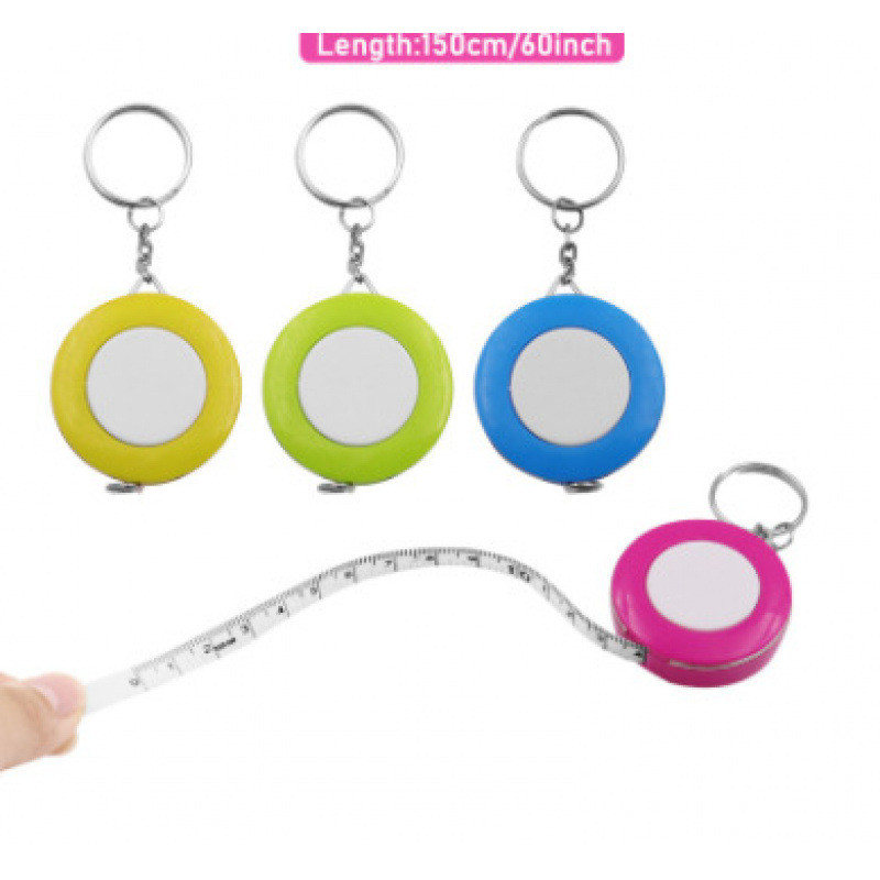 Tape Measure Mini Keychain Automatic Shrink Candy Color Small Tape ...