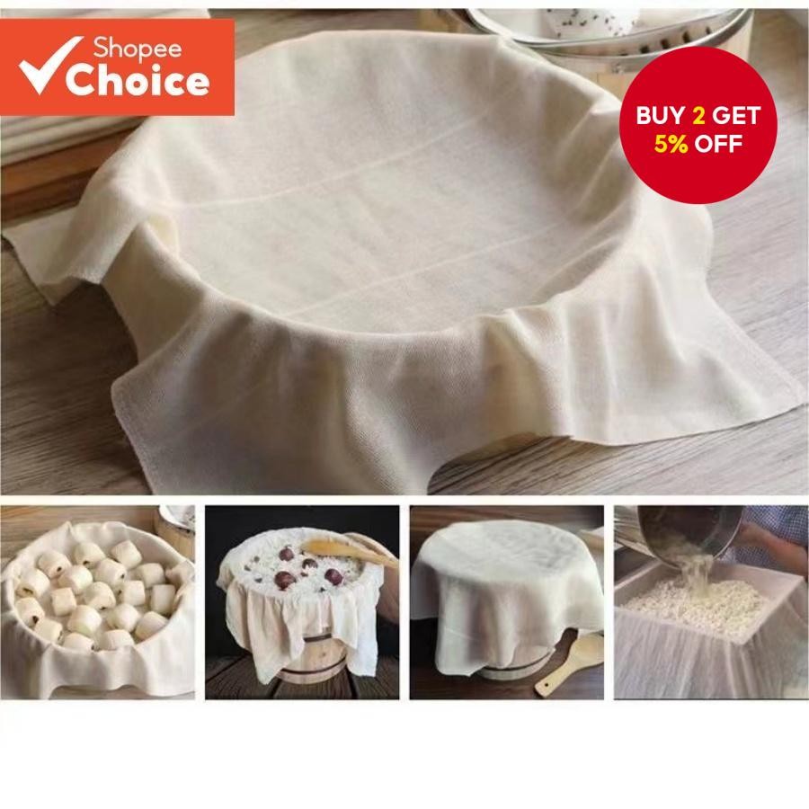 2 pieces of pure cotton lock edge high density tofu cloth filter ...
