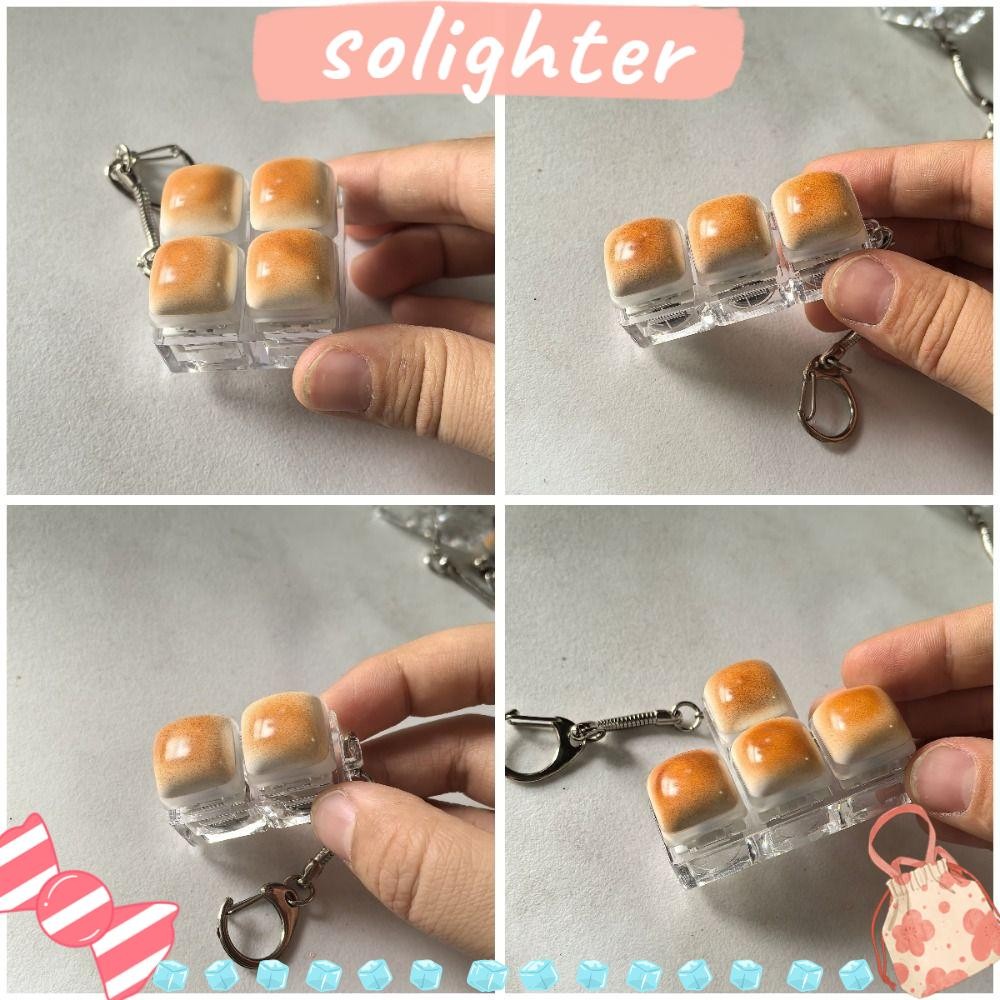 SOLIGHTER Fidget Keychain, DIY Keyboard Keycap Finger Keyboard Cap ...