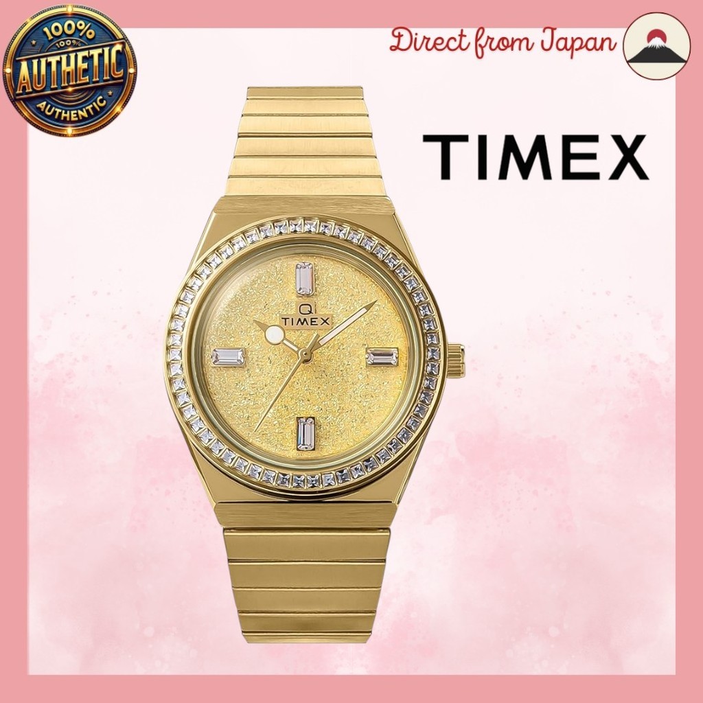 Timex TW2W10500 Women's Watch – Gold-Tone Bracelet, Diamond Dust Dial ...